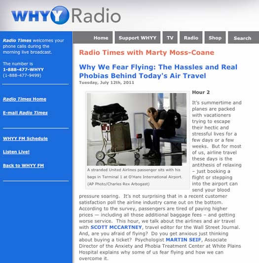 Interview on Radio Times, WHYY Radio | Dr. Martin Seif